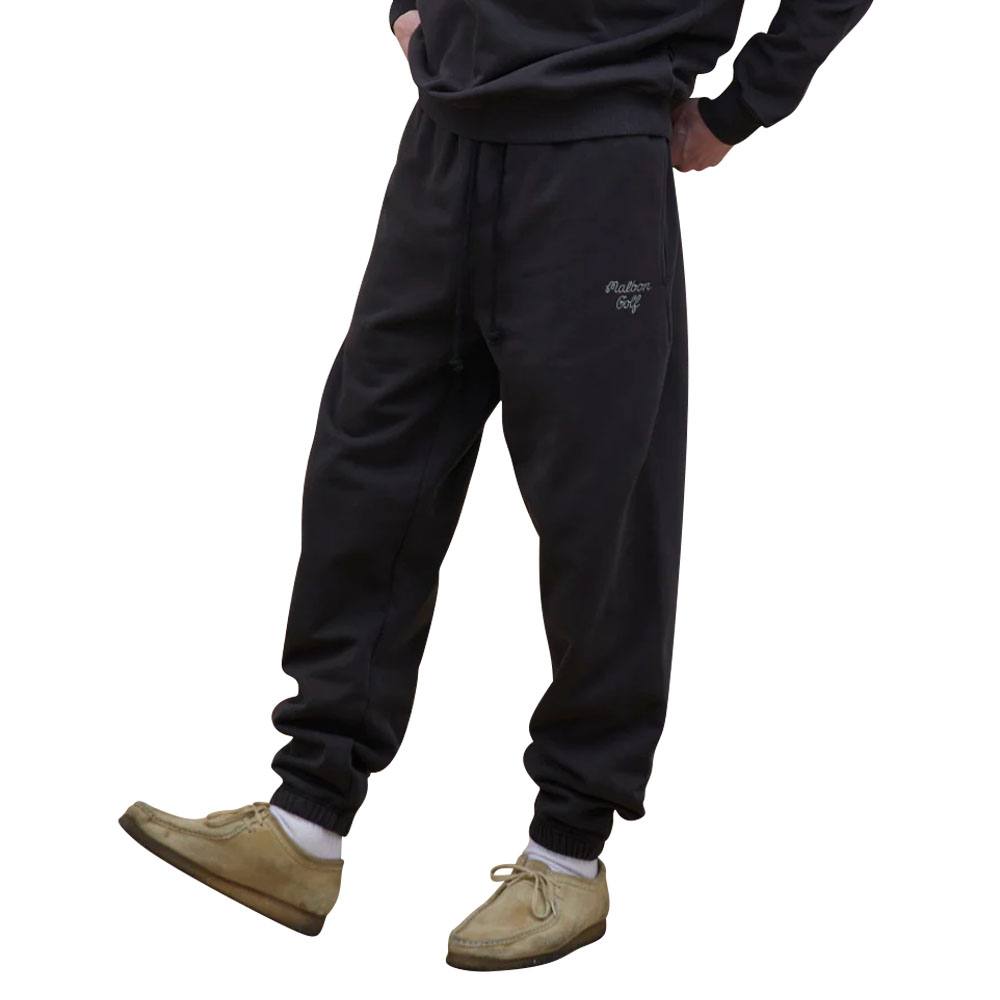 Malbon Script Golf Sweatpants Black Fw22 Men Golfio