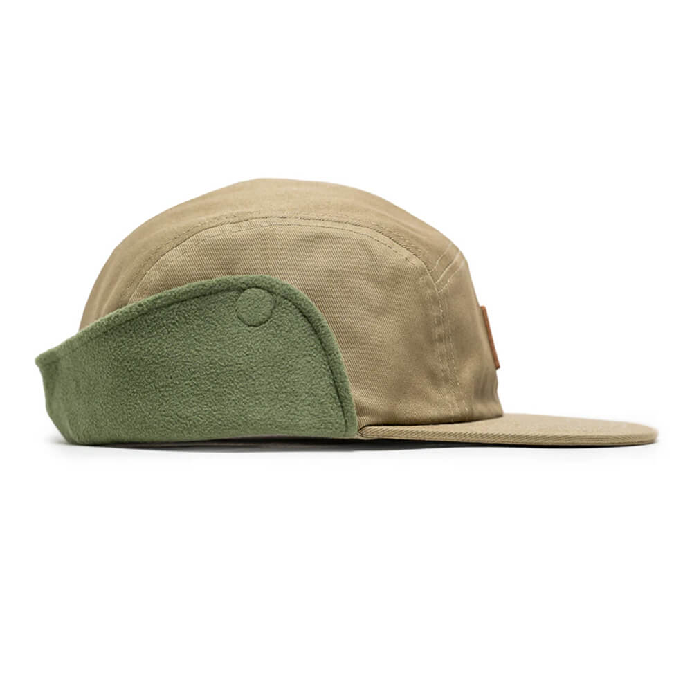 Malbon Blind Ear Flap 5 Panel Golf Cap Army - FW24 Men – Golfio