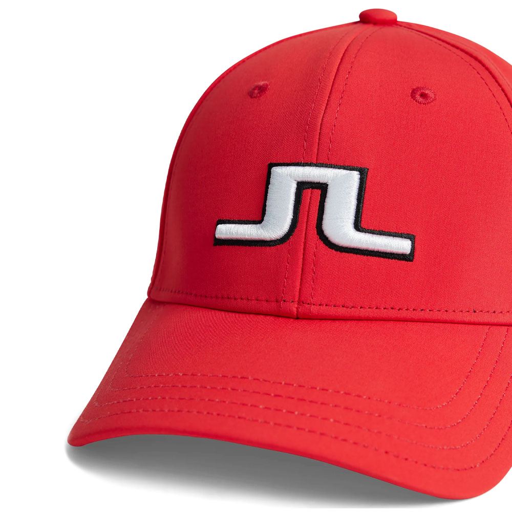 J.Lindeberg Angus Golf Cap Fiery Red - FW23 – Golfio
