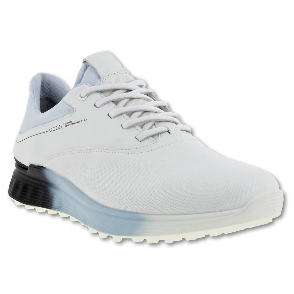 ECCO S-Three GTX Spikeless Golf Shoes White/Black/Air - SS23 Men – Golfio