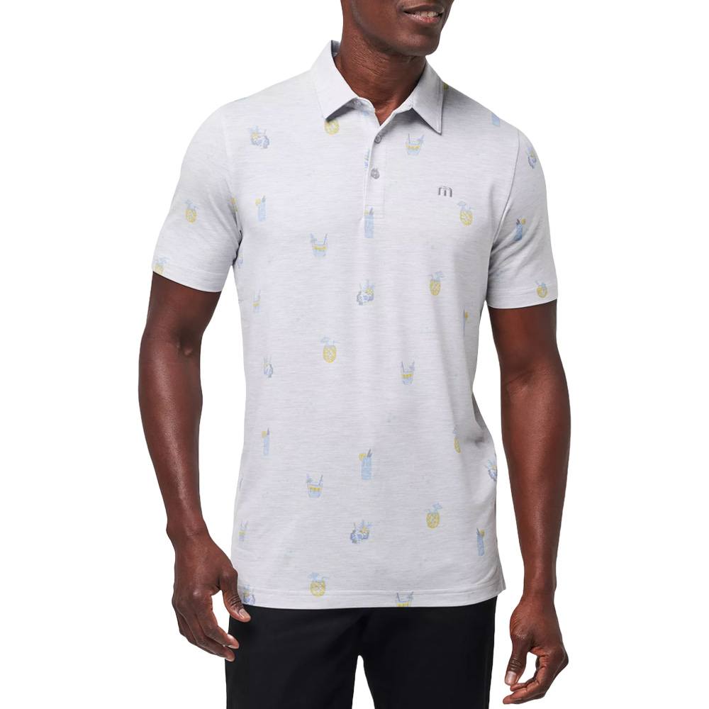 TravisMathew Call The Shot Golf Polo Heather Light Gray - SS24 Men – Golfio