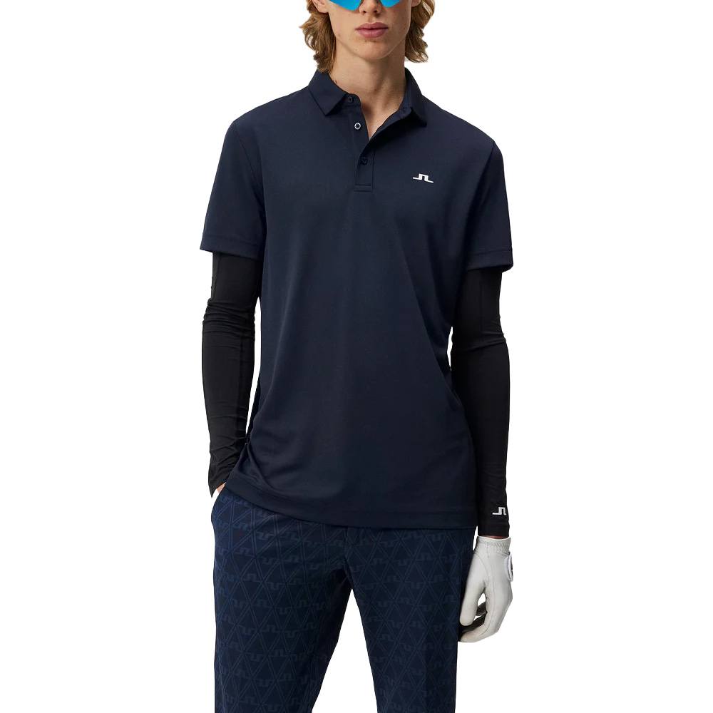 J.Lindeberg Peat Regular Fit Golf Polo JL Navy - SS24 – Golfio