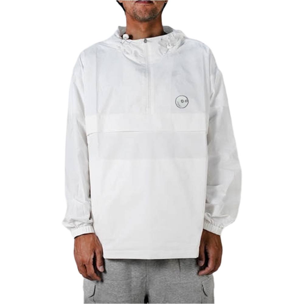 Malbon Evergreen Nylon Golf Anorak White - FW24 Men – Golfio