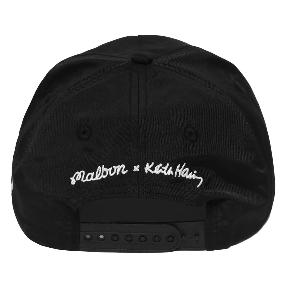 Malbon x Keith Haring Nylon Rope Golf Cap Black - Collabo24 – Golfio