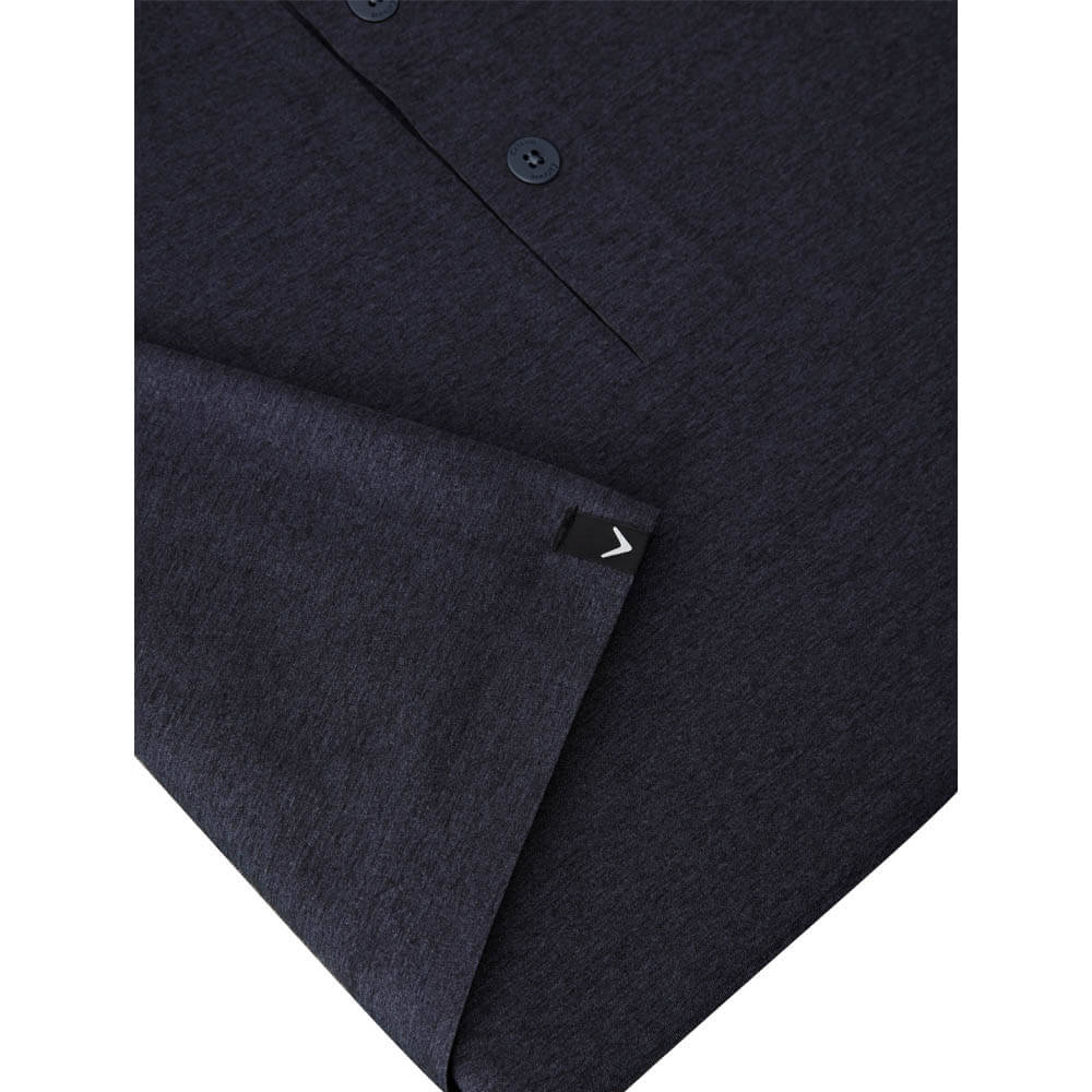 Callaway Premium Fineline Soft Touch Golf Polo Ebony Heather - SS25 Me ...