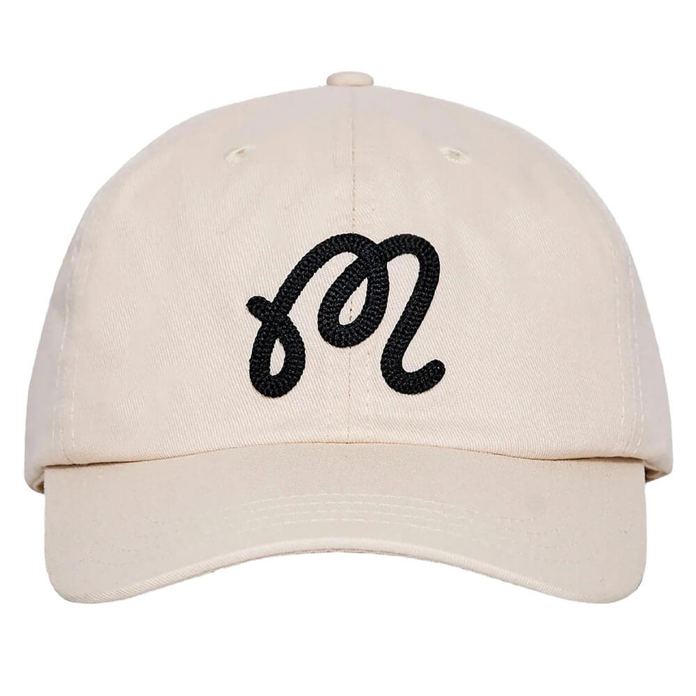 Malbon M Script Chainstitch Painters Golf Cap Ivory - SS25 Men – Golfio