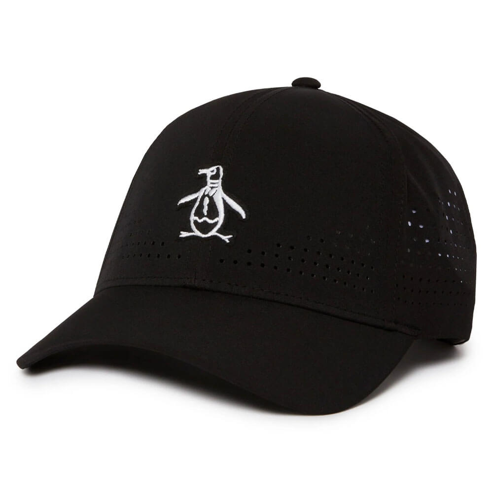 Original Penguin Country Club Perforated Golf Cap Caviar - SS25 Men ...