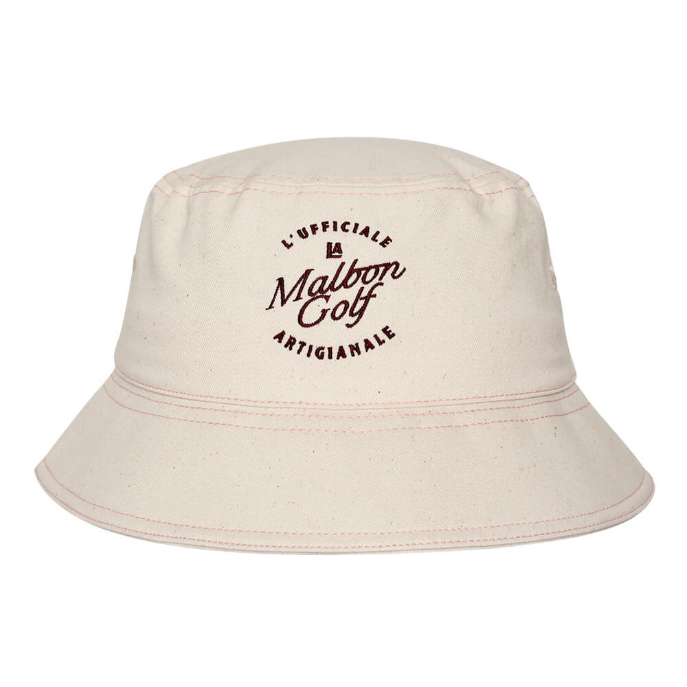 Malbon Artigianale Golf Bucket Hat Ivory - SS25 Men – Golfio