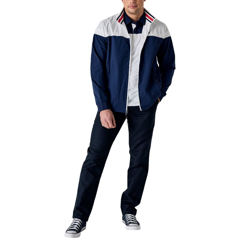Callaway Legacy Collection Logo Color Block Golf Jacket Medieval Blue ...