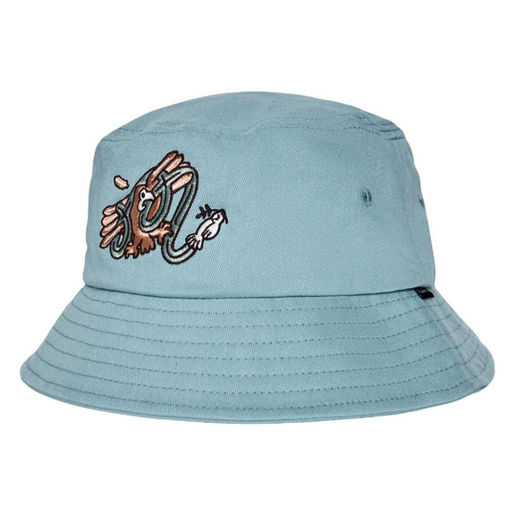 Malbon Hawk & Dove Golf Bucket Hat Light Blue - FW25 Men – Golfio