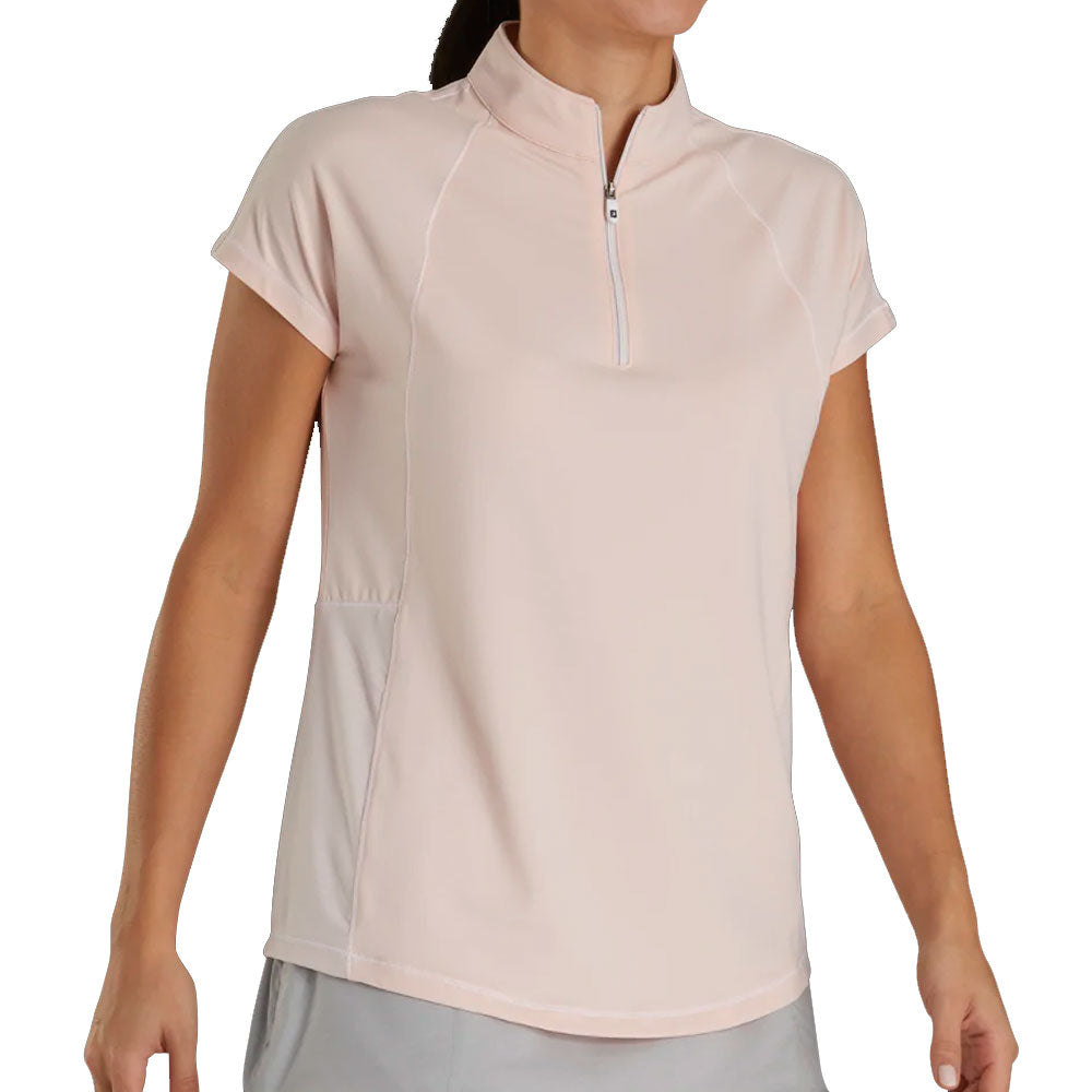 FootJoy Jersey Mini Stripe Zip Golf Pullover 2021 Women – Golfio