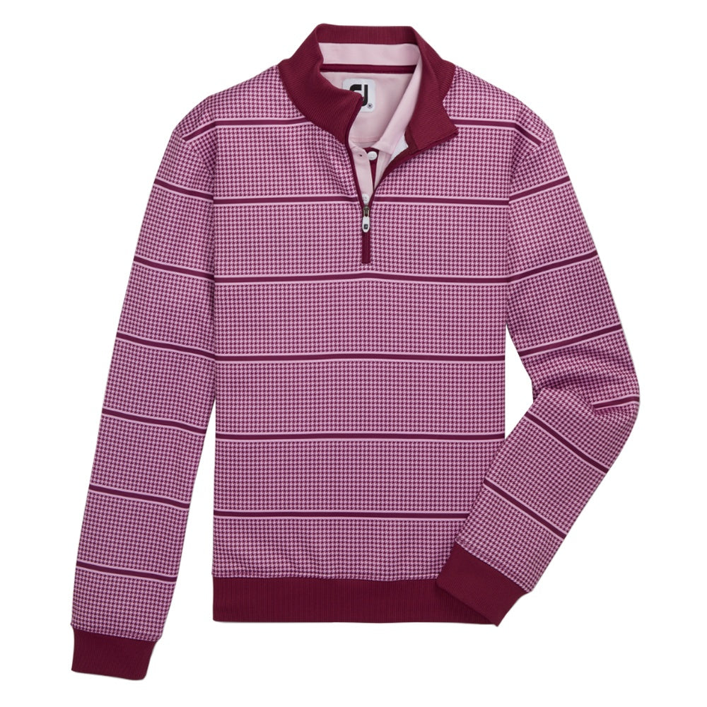 FootJoy Half Zip Houndstooth Print Midlayer Golf Pullover 2022 Women ...