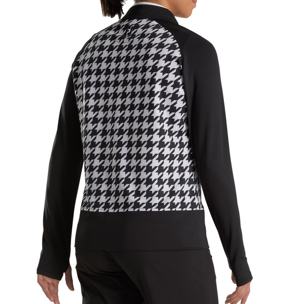 FootJoy Full Zip Houndstooth Print Midlayer Golf Jacket 2022 Women – Golfio