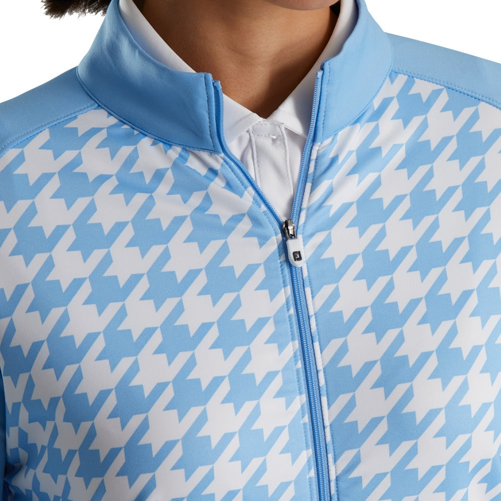 FootJoy Full Zip Houndstooth Print Midlayer Golf Jacket 2022 Women – Golfio